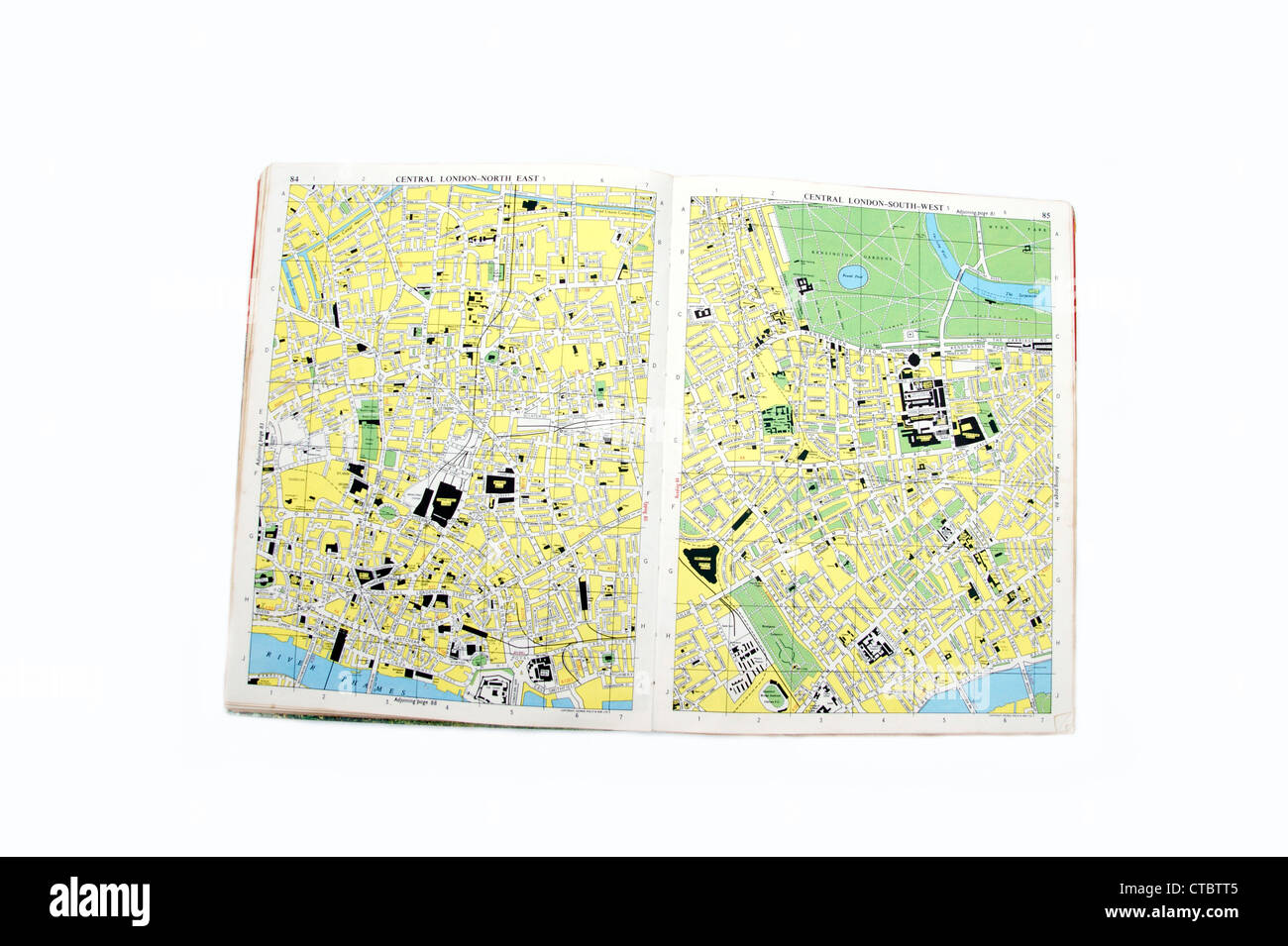 A very old traditional paper map (maps) of London (soon to be discontinued due to digital ...