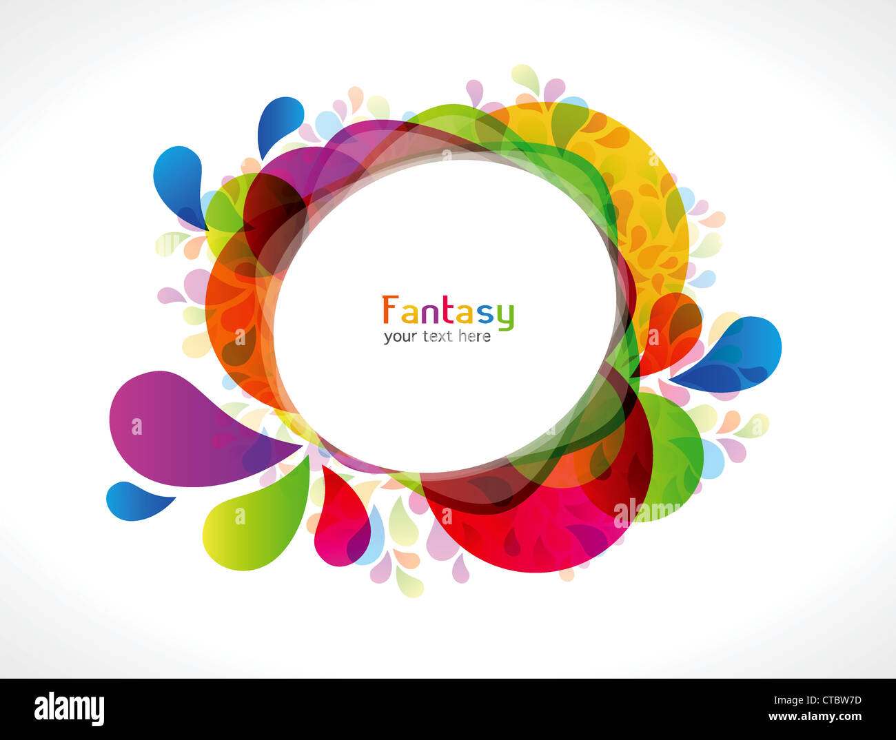 abstract colorful frame vector illustration Stock Photo - Alamy