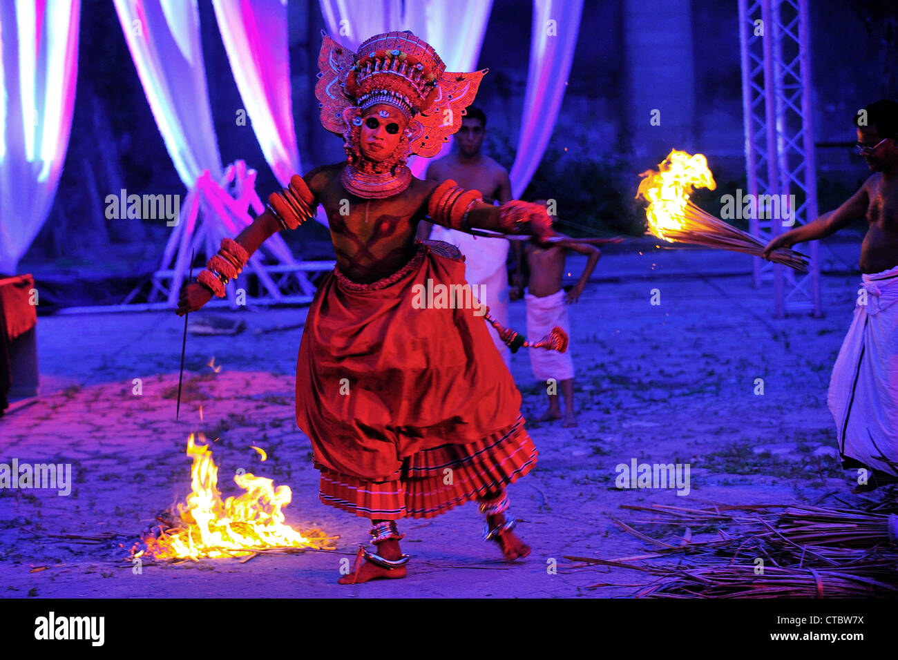 Dance of the Gods Theyyam Performers a Ritual from Kerala make-up ...