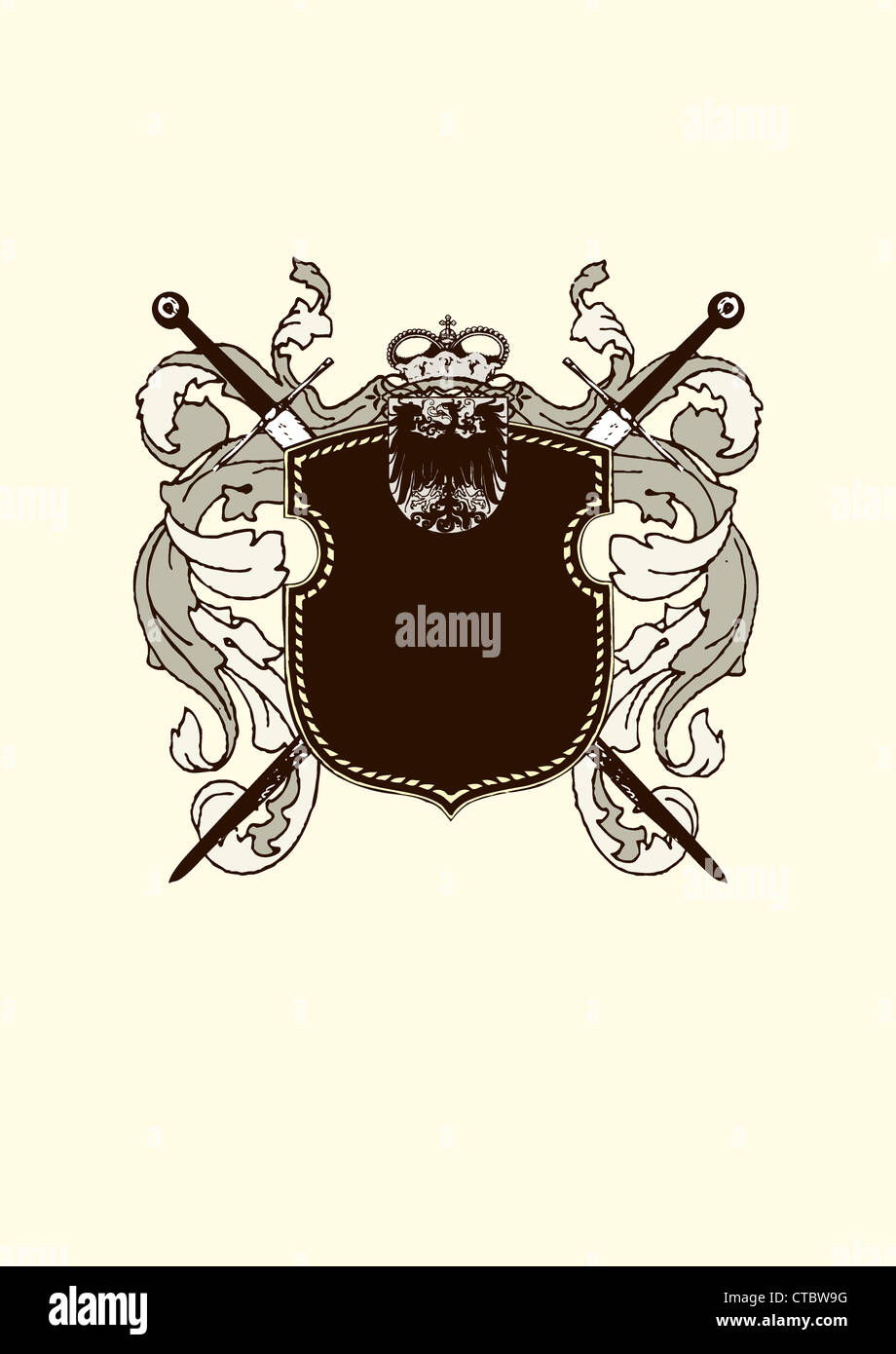 Blank heraldic shield hi-res stock photography and images - Alamy