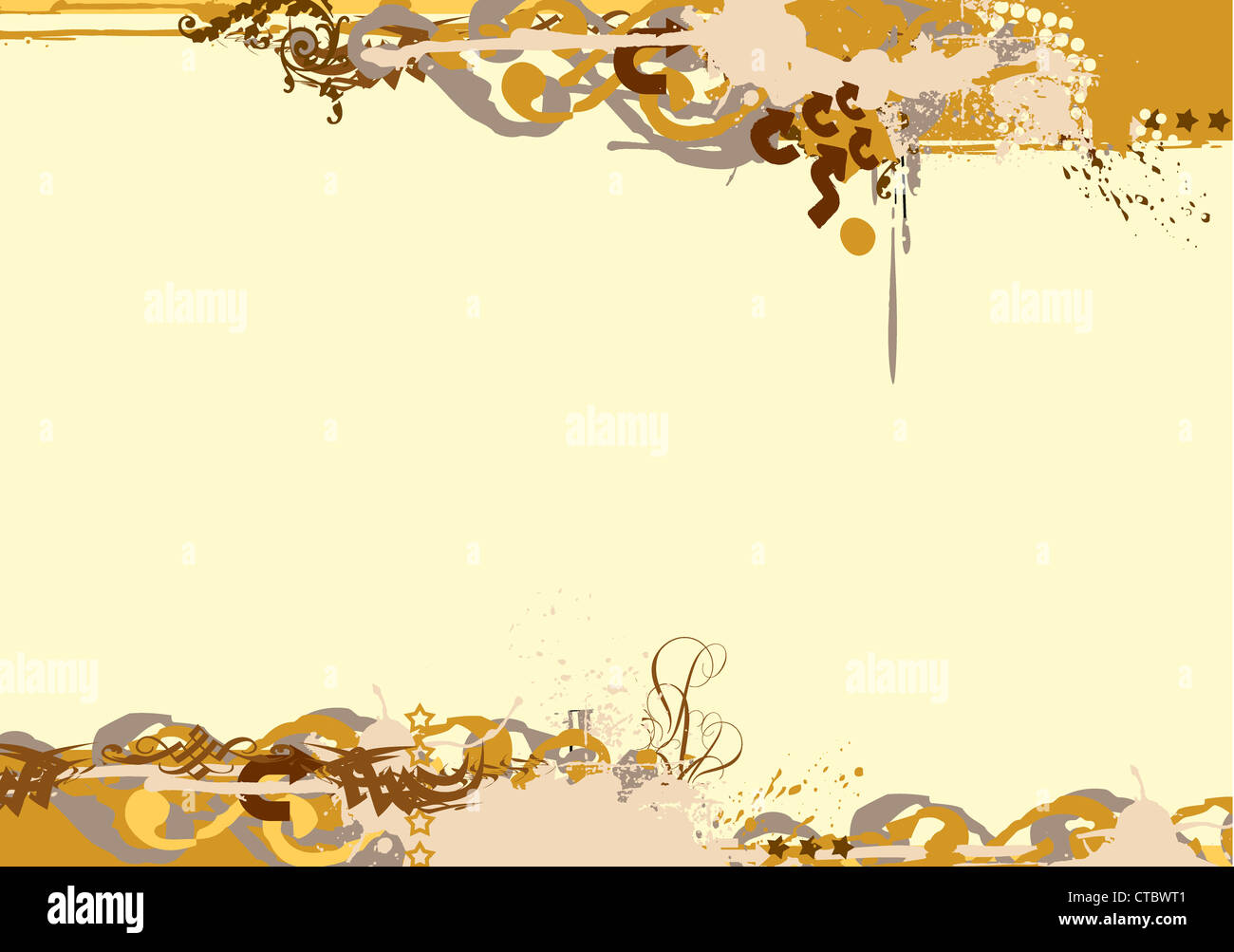 Grunge border. Grunged retro-funk urban background Stock Photo - Alamy