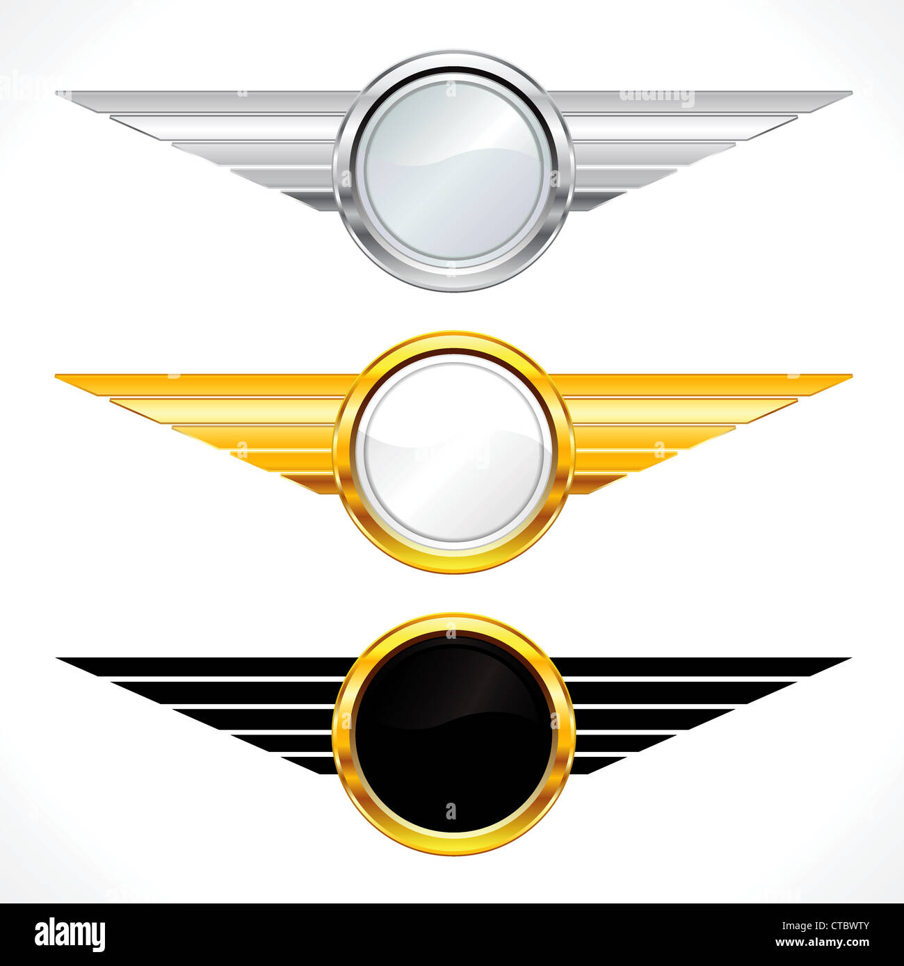 Gold emblems hi-res stock photography and images - Alamy