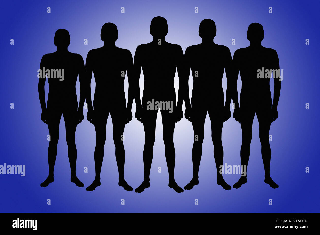 Silhouette of male figures Stock Photo - Alamy