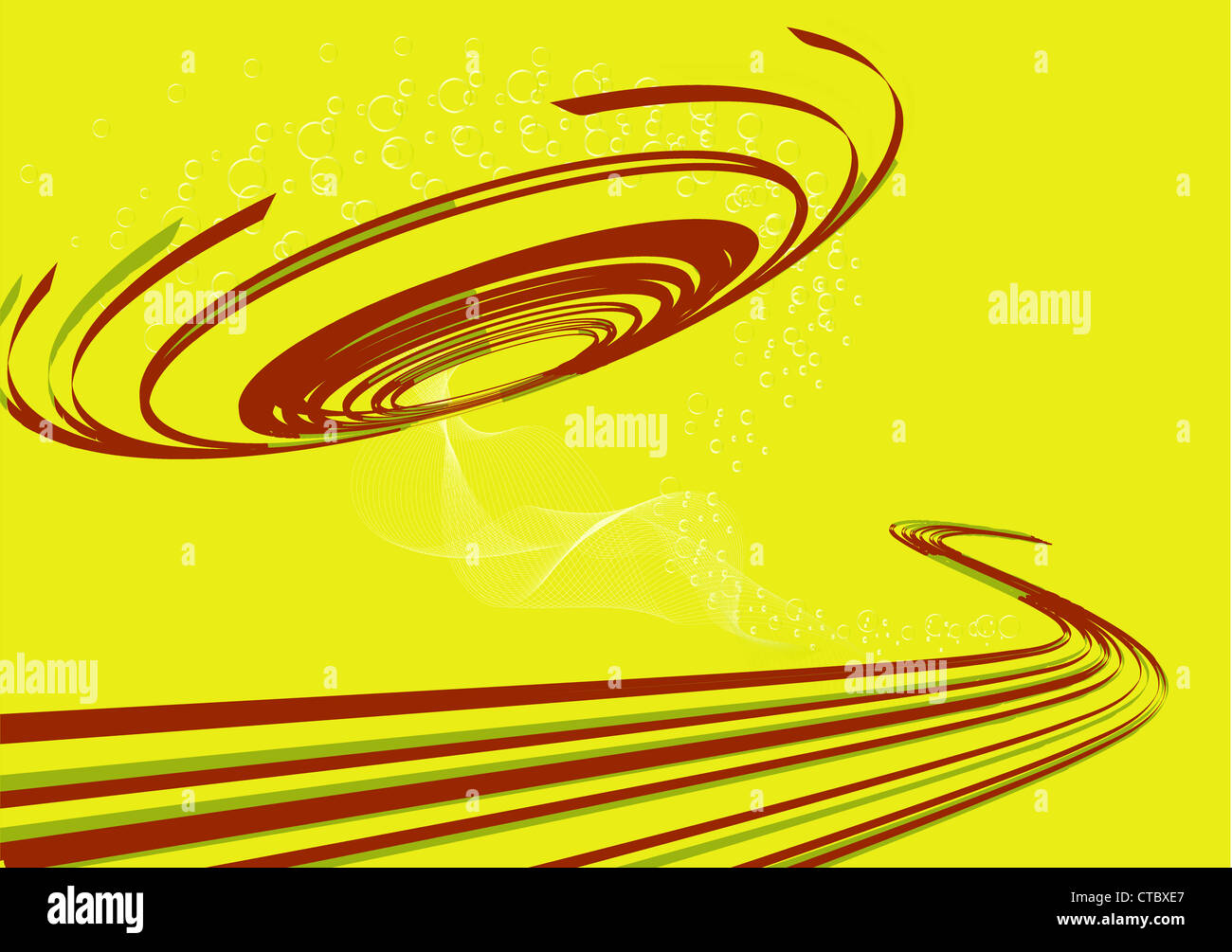 composition of curved lines--great for backgrounds, or layering over ...