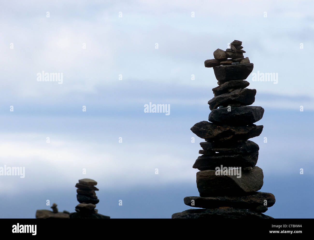 Nordkapp, Norway, stone sculptures Stock Photo - Alamy