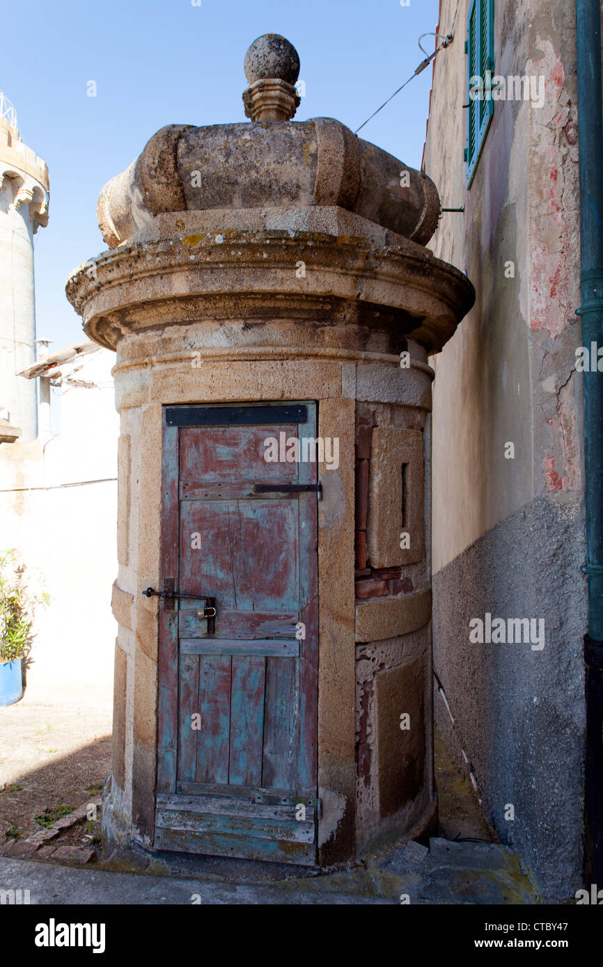 Ancient guard booth at Fort Stella, Portoferraio, Elba Island Stock ...