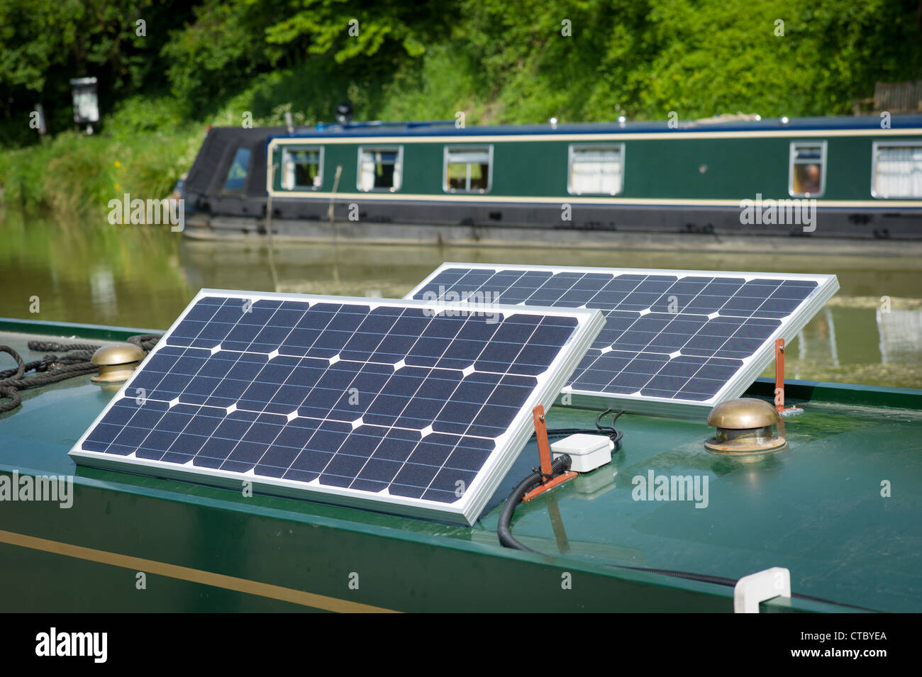Solar panels on a boat hi-res stock photography and images - Alamy