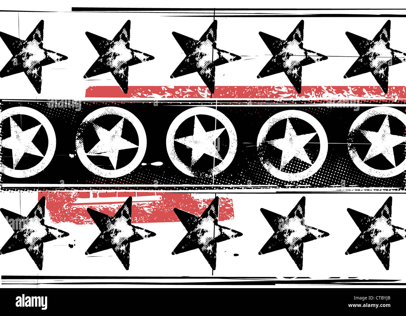 Vector Illustration of Grunge stars pattern . Urban style Stock Photo ...
