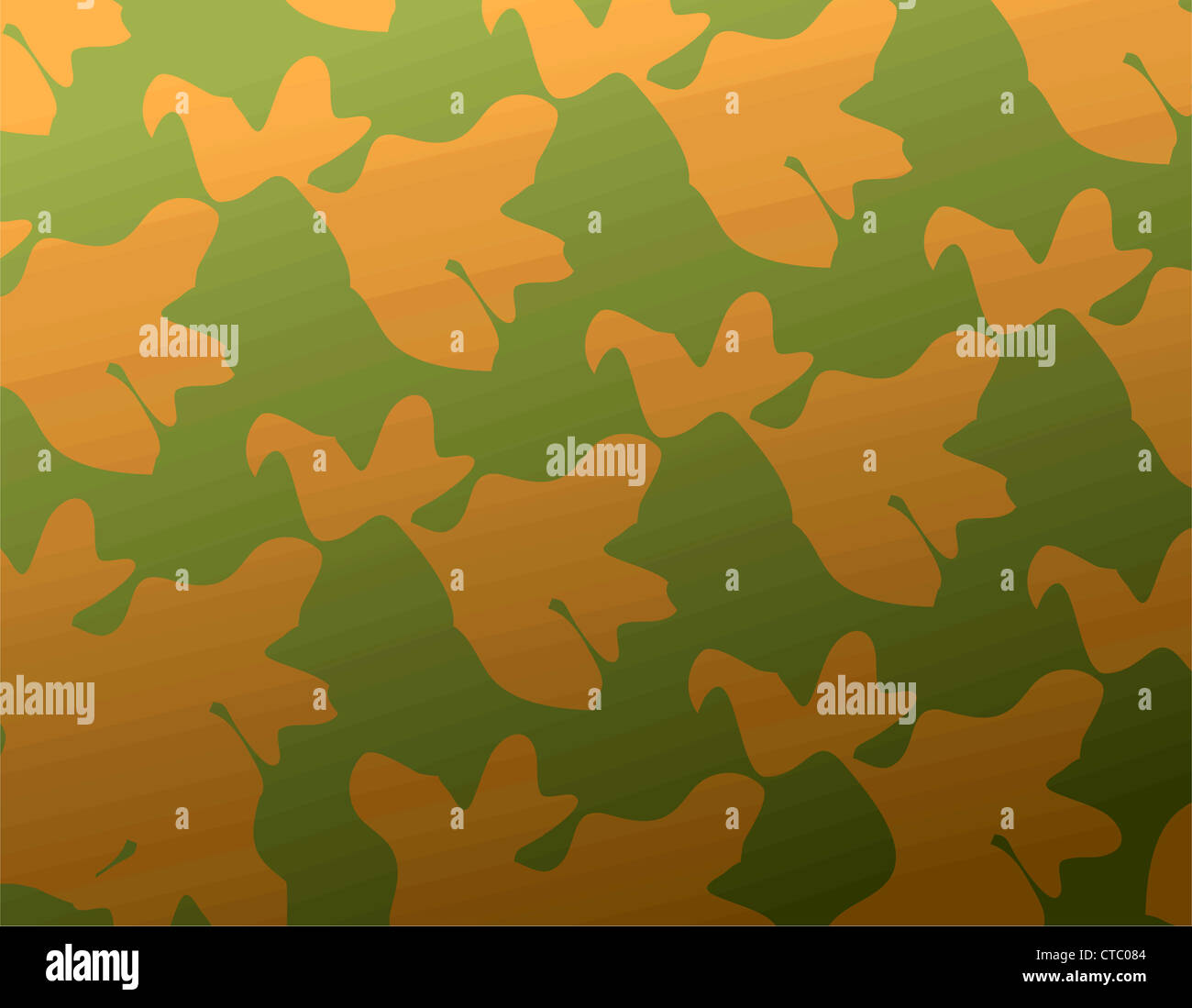 Camouflage Pattern. Every color of the camouflage is on a separate ...