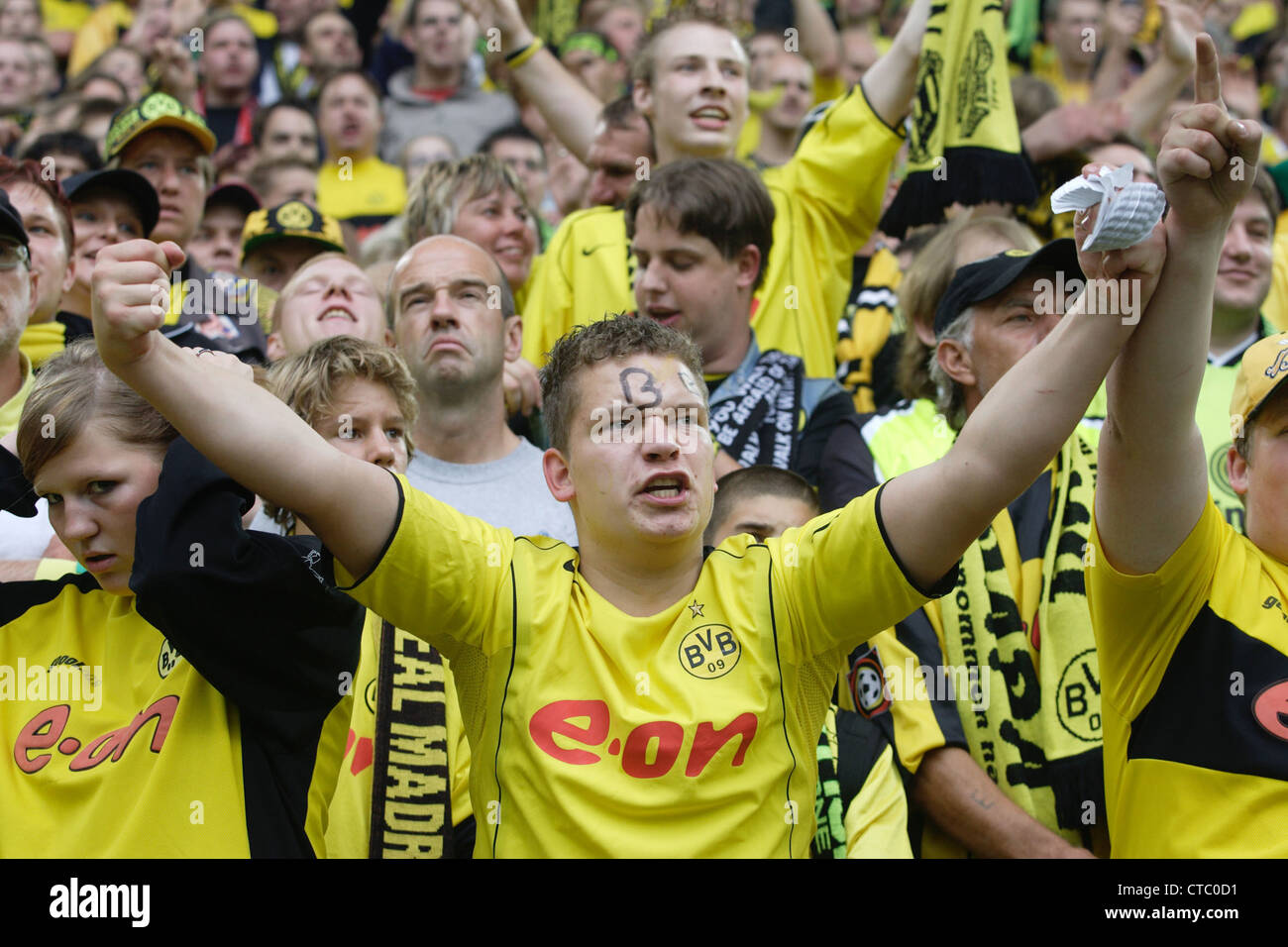 Dortmund, Dortmund fans celebrate their team Stock Photo - Alamy