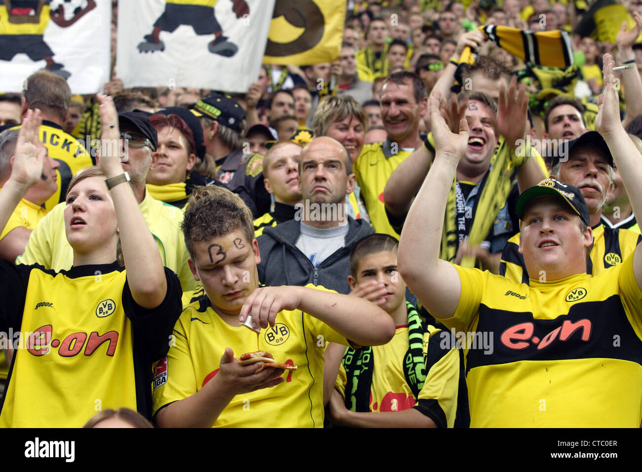 Dortmund, Dortmund fans celebrate their team Stock Photo - Alamy