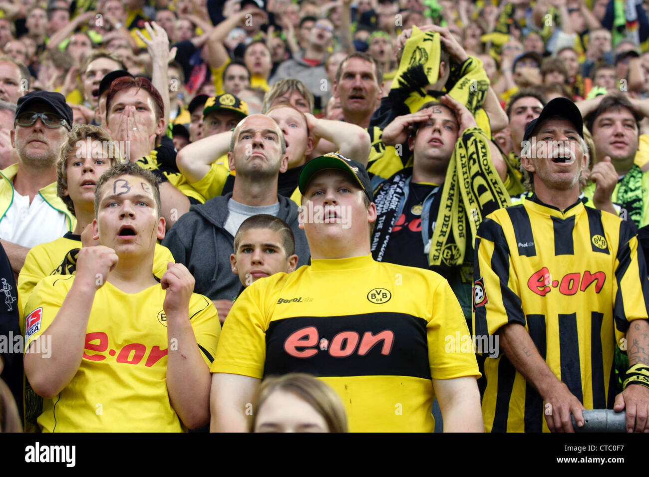 Dortmund, Dortmund fans celebrate their team Stock Photo - Alamy