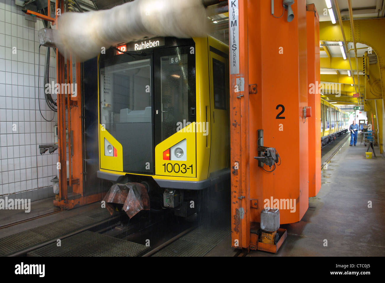A washing machine for the subway, Berlin Stock Photo - Alamy