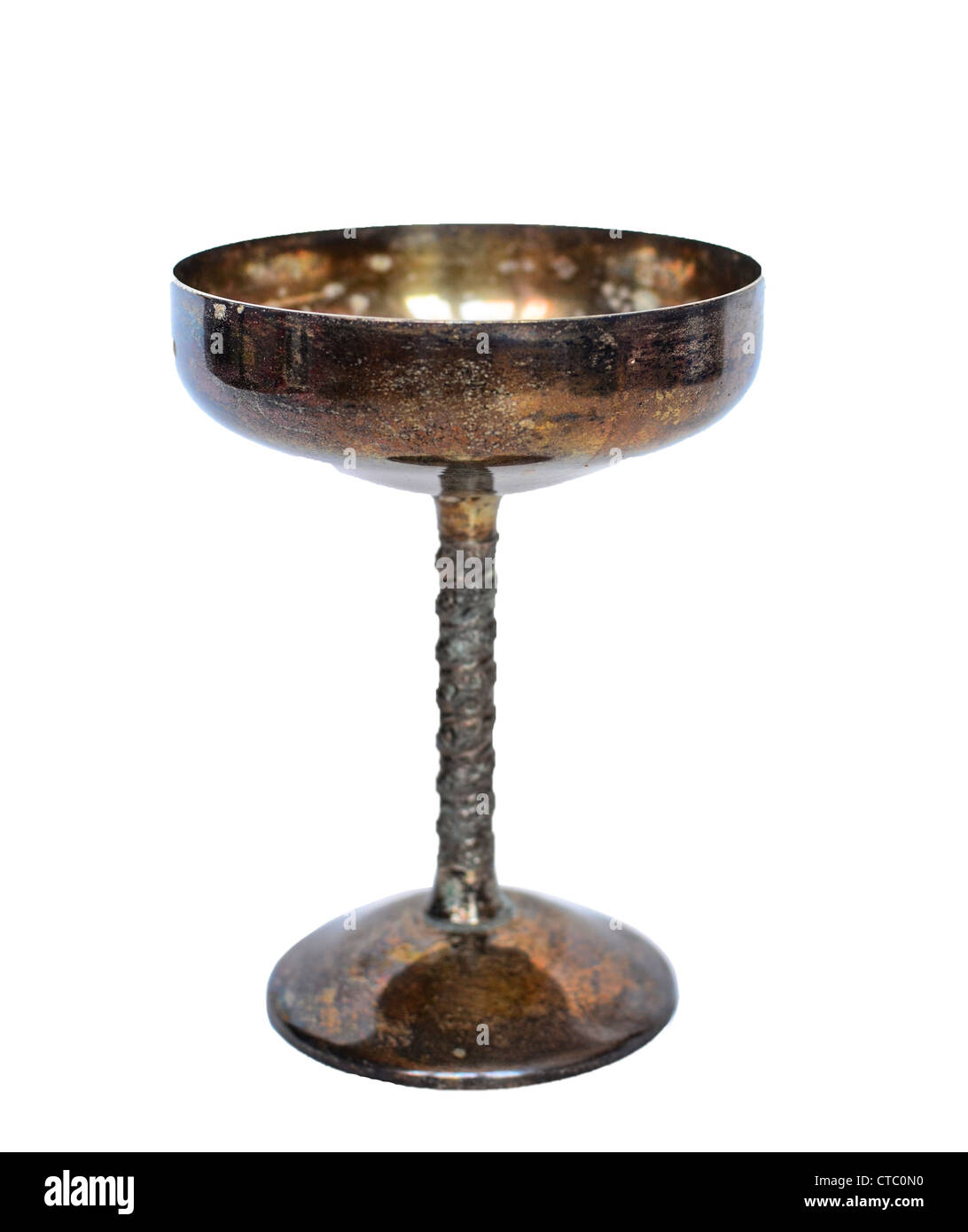 Gold holy chalice isolated Stock Photo - Alamy