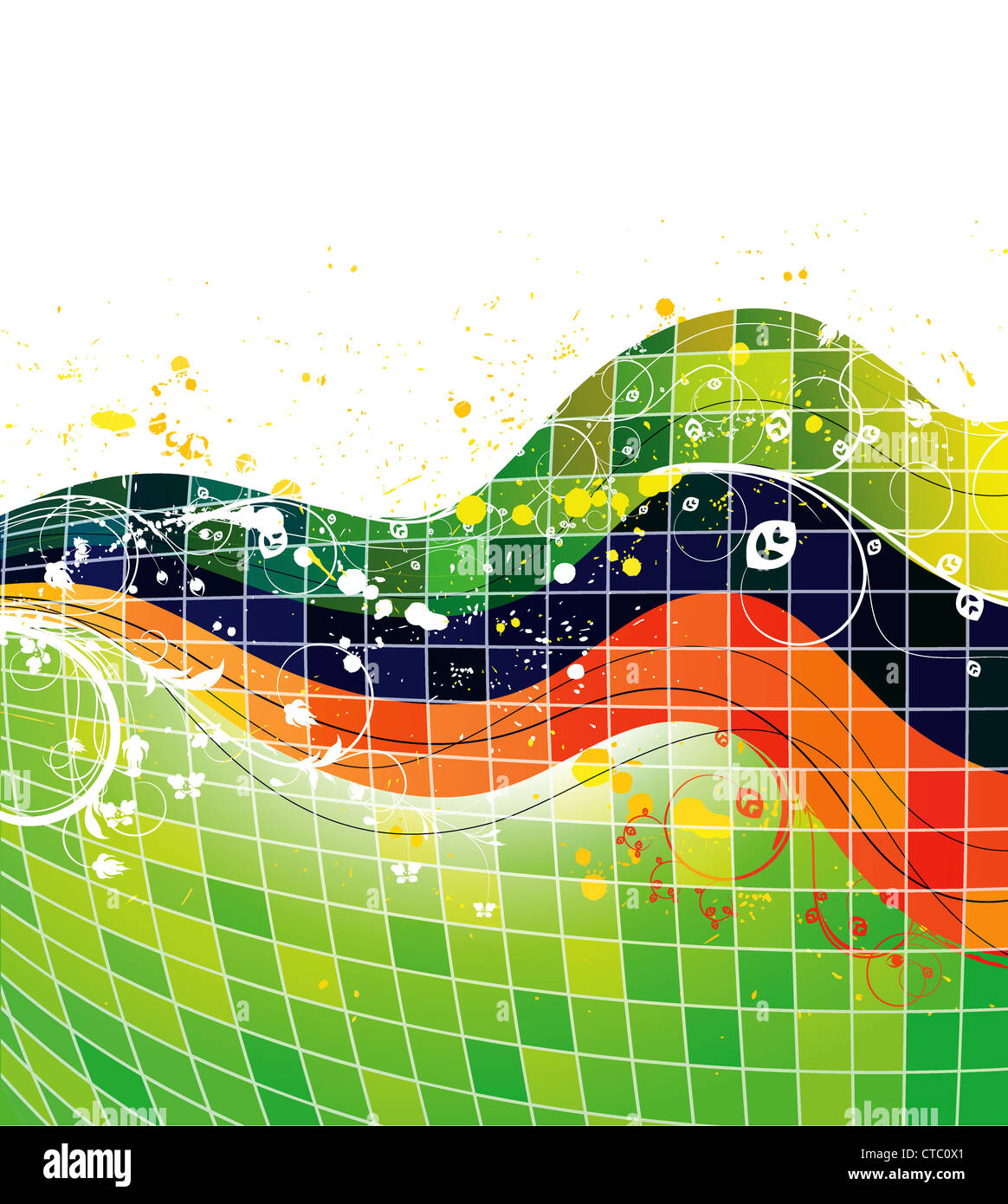 vector abstract background with wave Stock Photo - Alamy