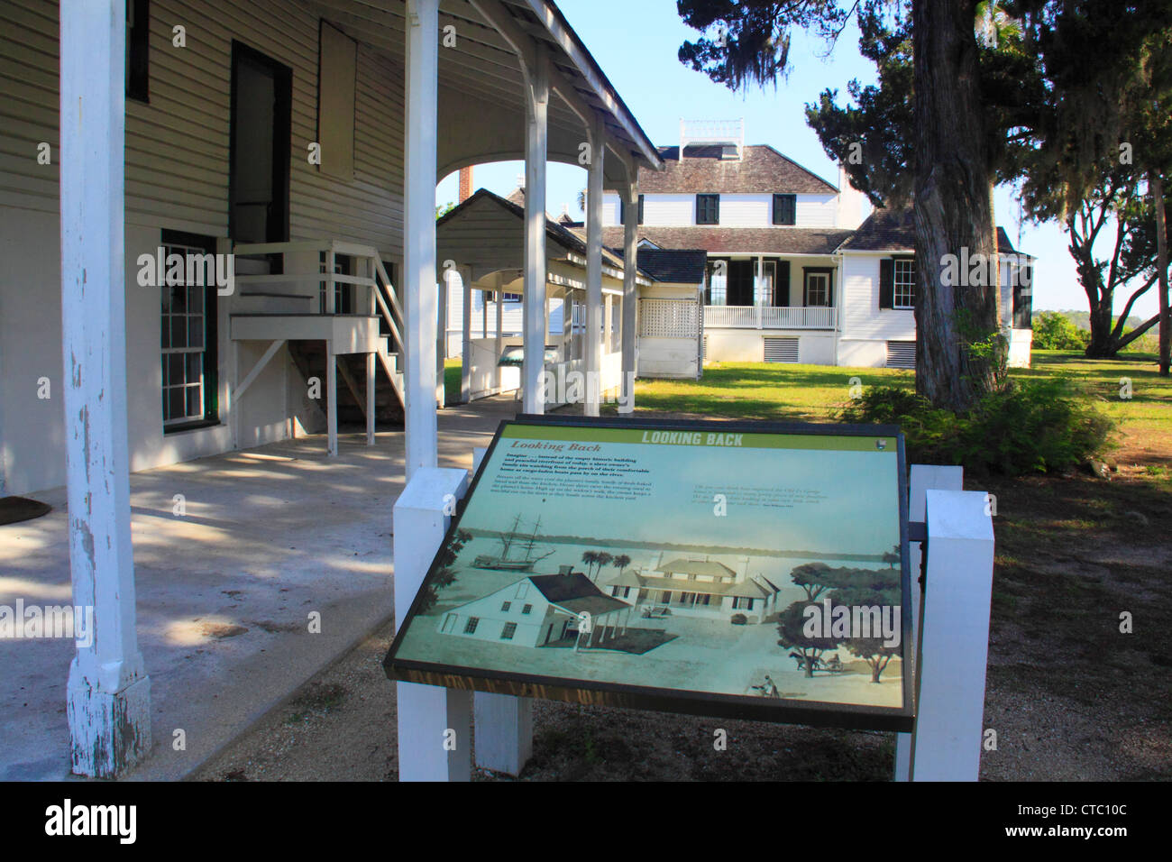 PLANTATION HOUSE, KINGSLEY PLANTATION, THE TIMUCUAN PRESERVE, FORT GEORGE ISLAND, JACKSONVILLE ...