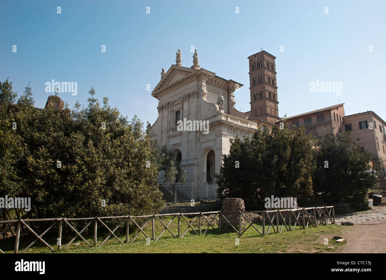 Rome - basilica Santa Francesca Romana Stock Photo - Alamy