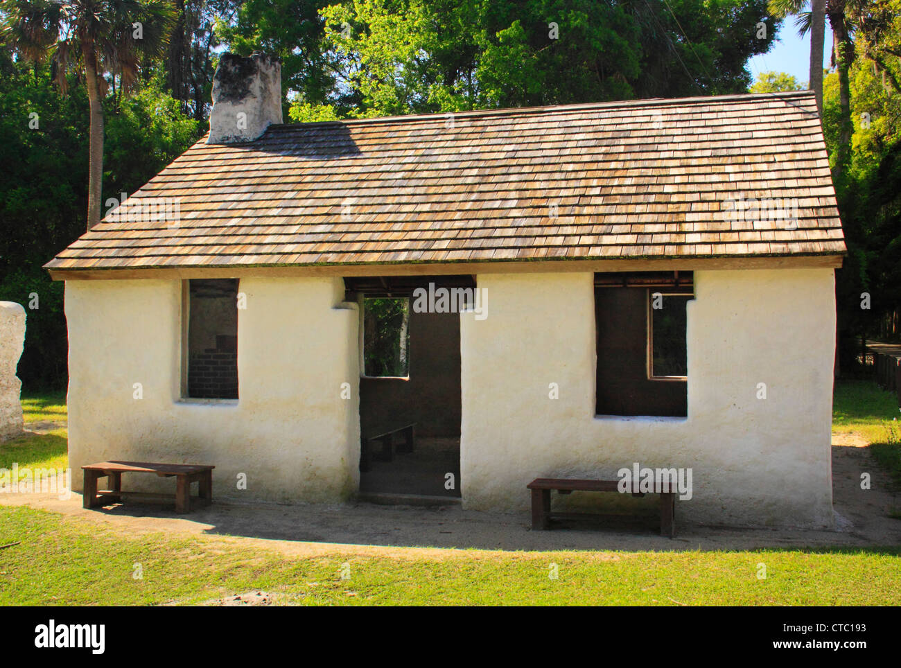 SLAVE QUARTERS, KINGSLEY PLANTATION, THE TIMUCUAN PRESERVE, FORT GEORGE ISLAND, JACKSONVILLE ...