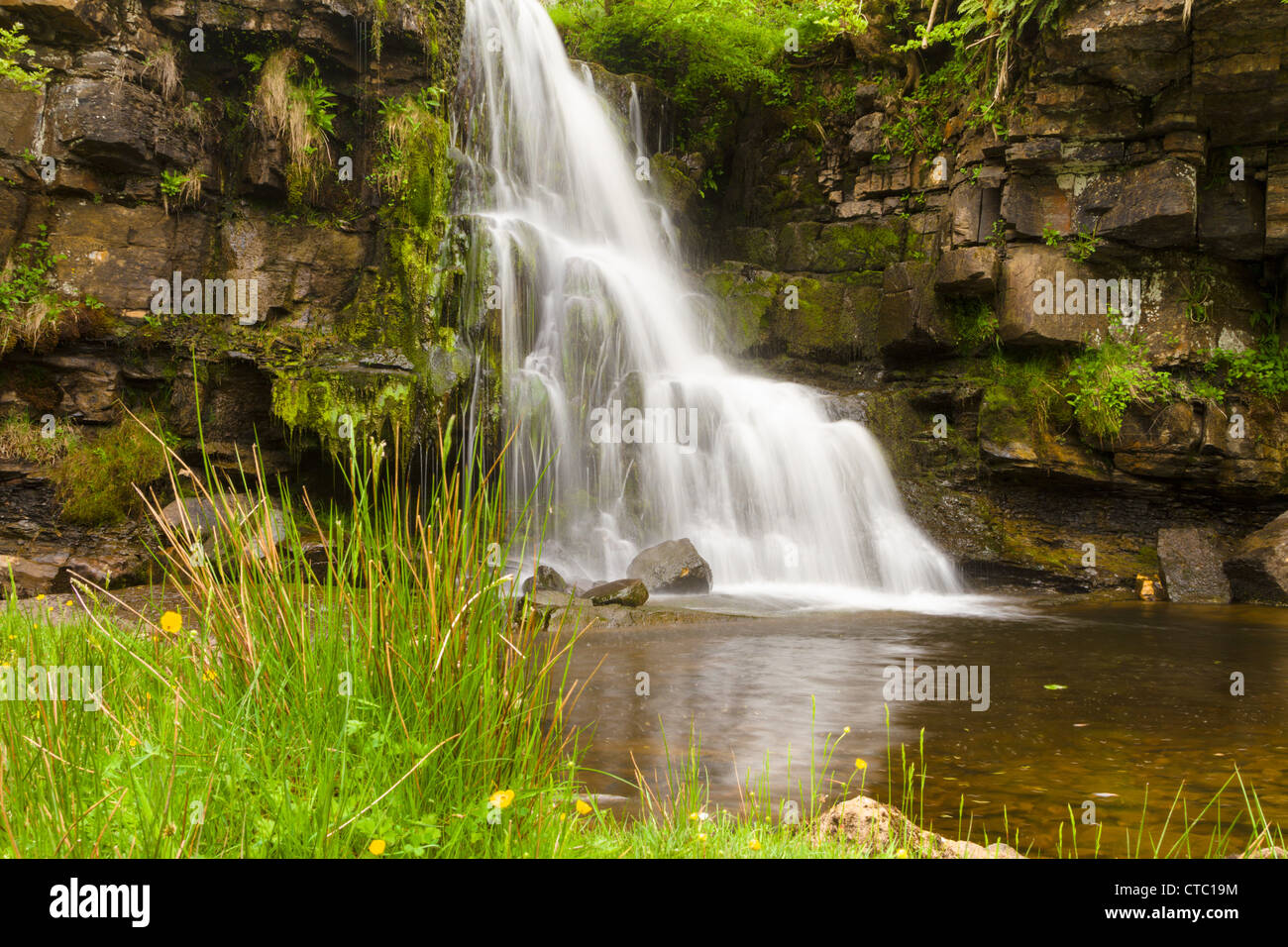 Waterfall, Swaledale, Yorkshire Dales, England Stock Photo - Alamy