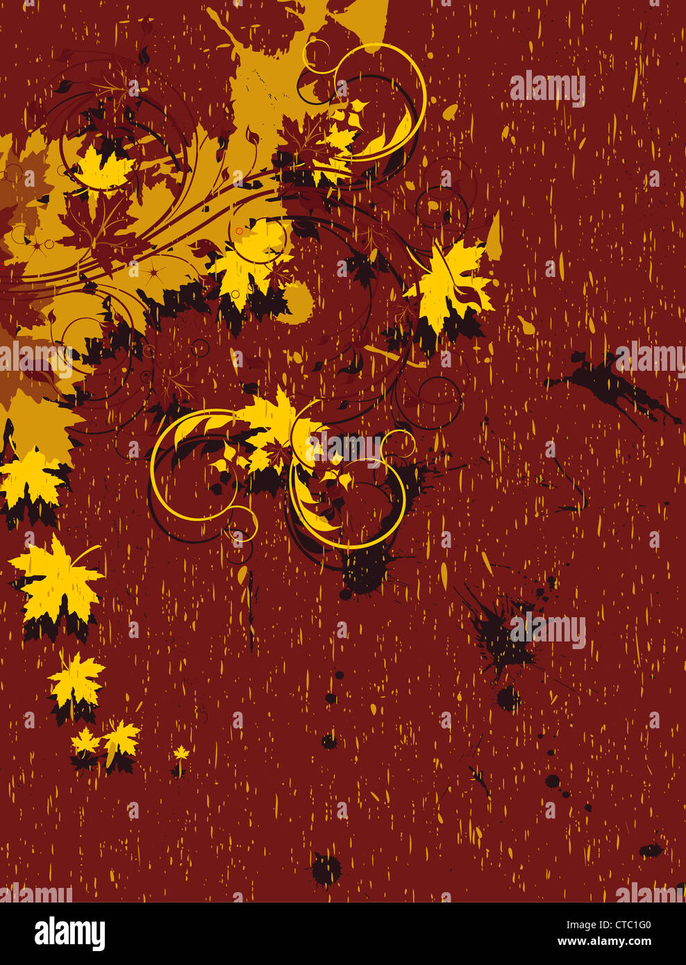 vintage floral background vector illustration Stock Photo - Alamy