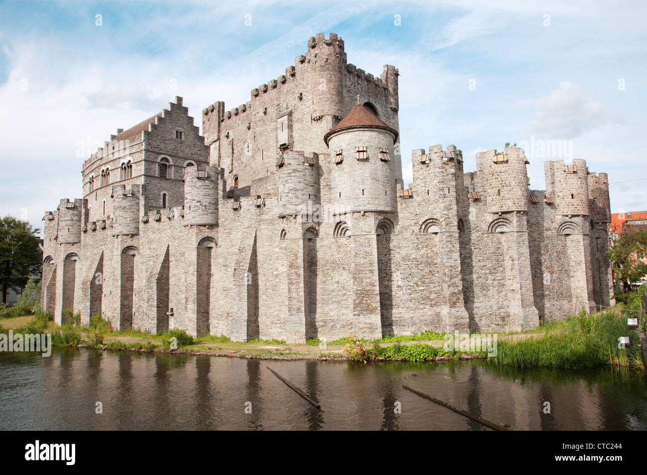 Gent - Gravensteen - old castle, Belgium Stock Photo - Alamy