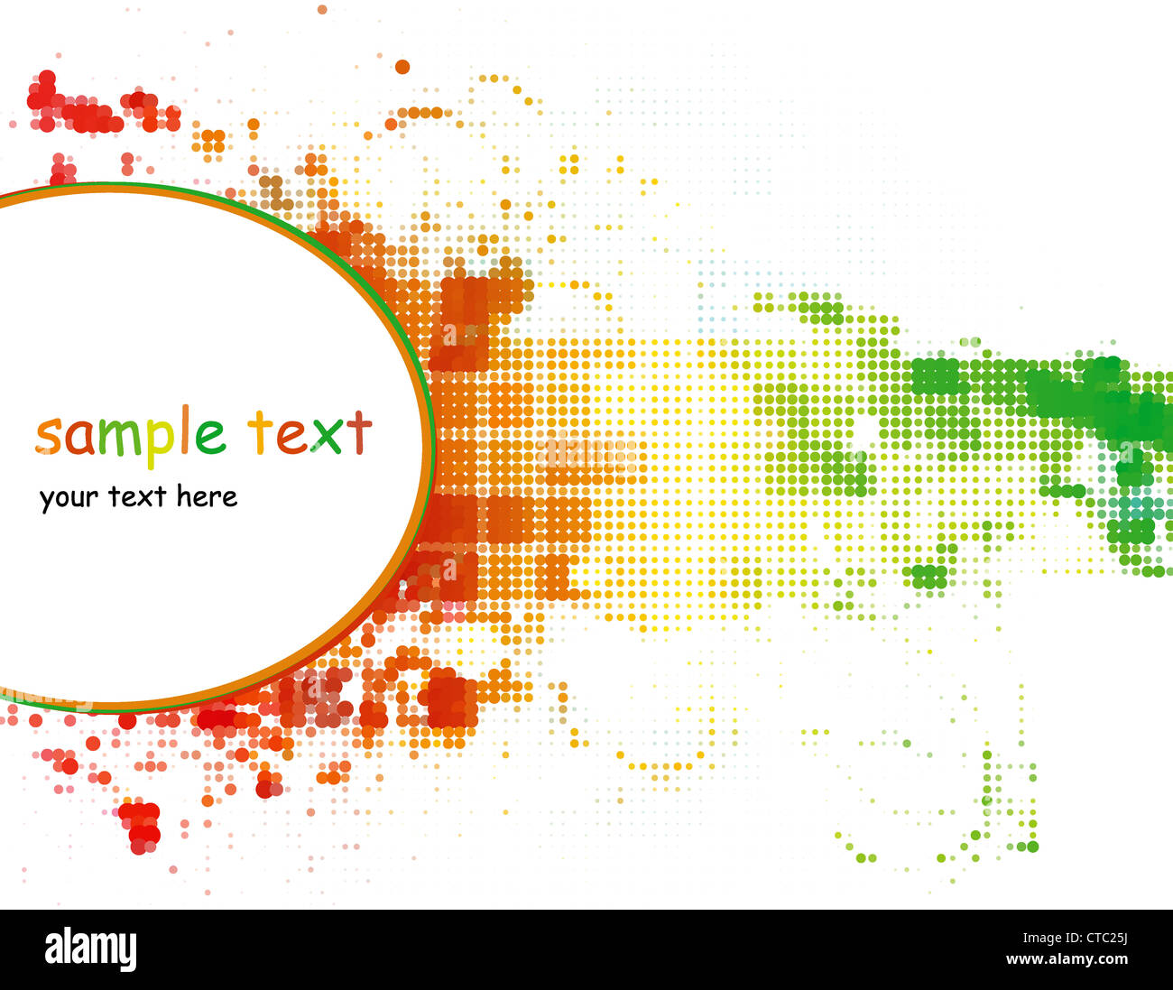 vector colorful halftone illustration Stock Photo - Alamy