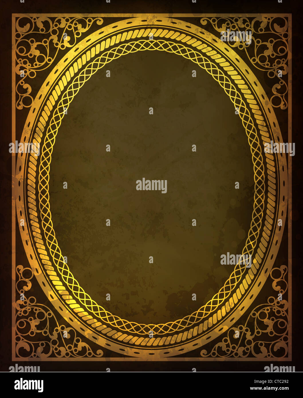 vintage frame vector illustration Stock Photo - Alamy