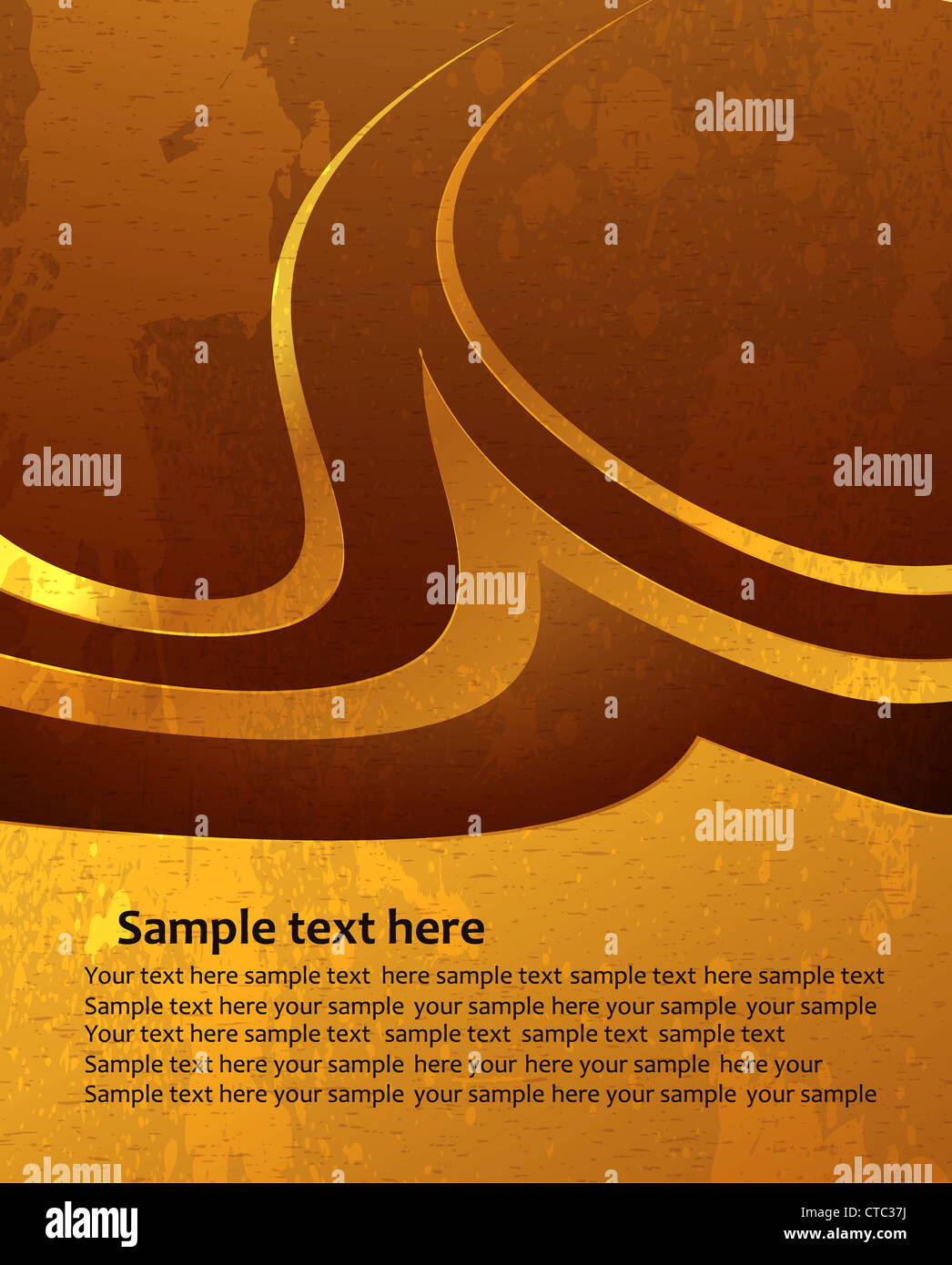 grunge gold background vector illustration Stock Photo - Alamy