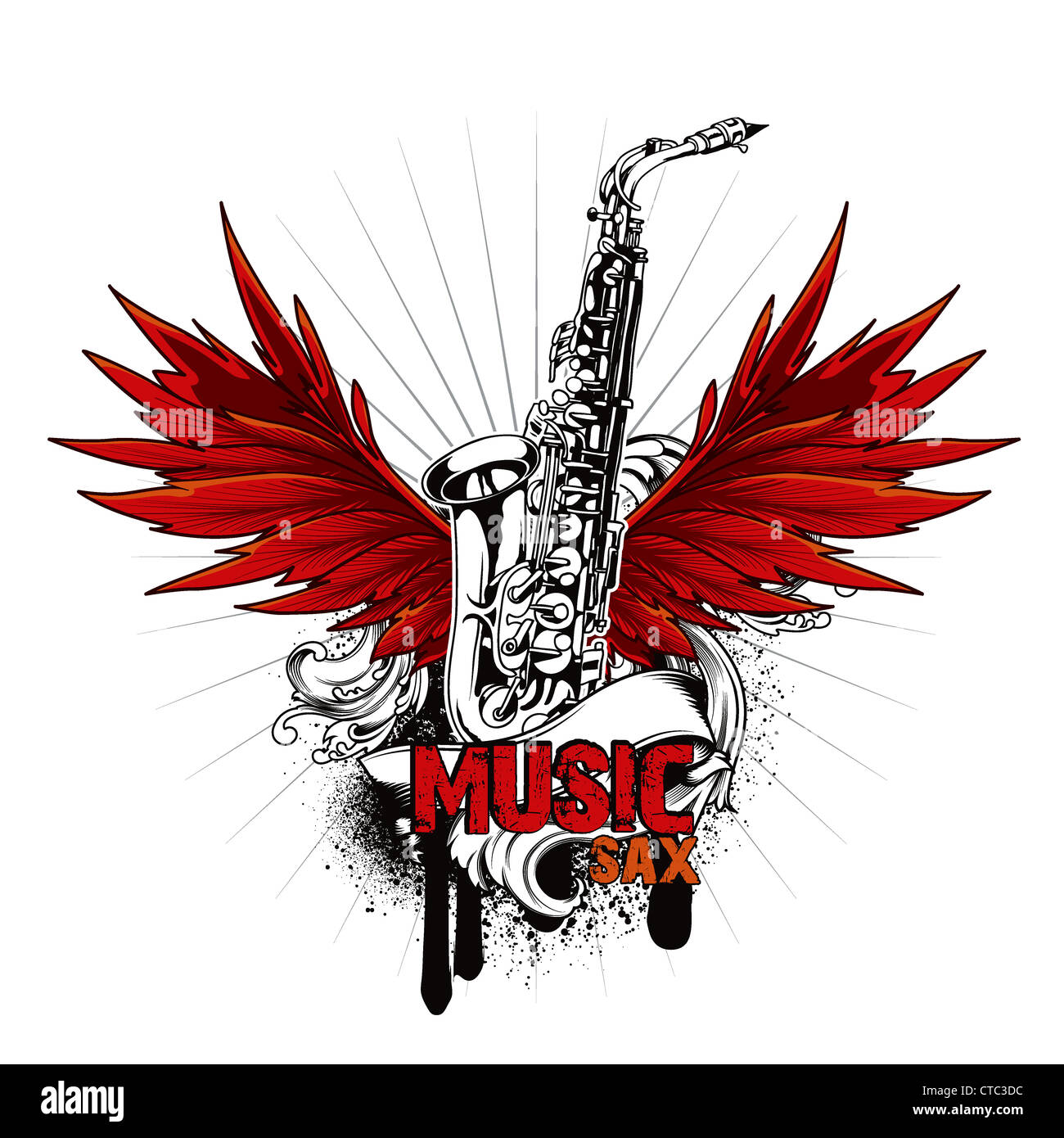 music emblem vector illustration Stock Photo - Alamy