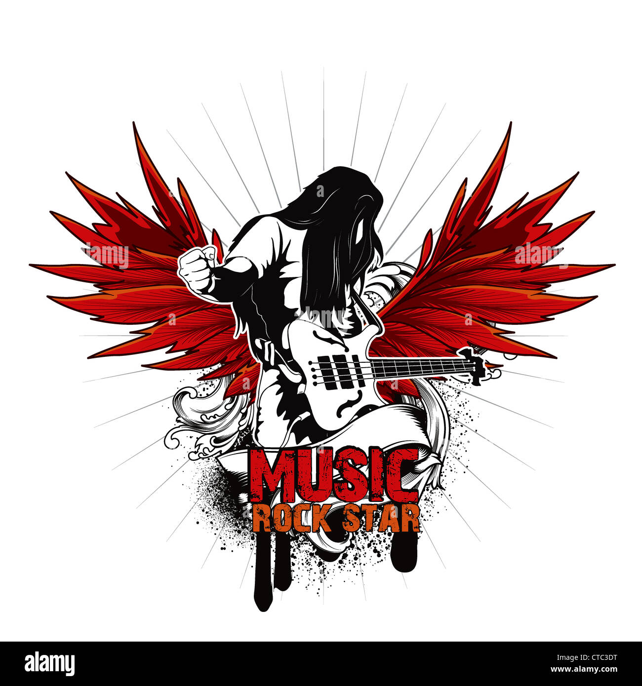 music emblem vector illustration Stock Photo - Alamy