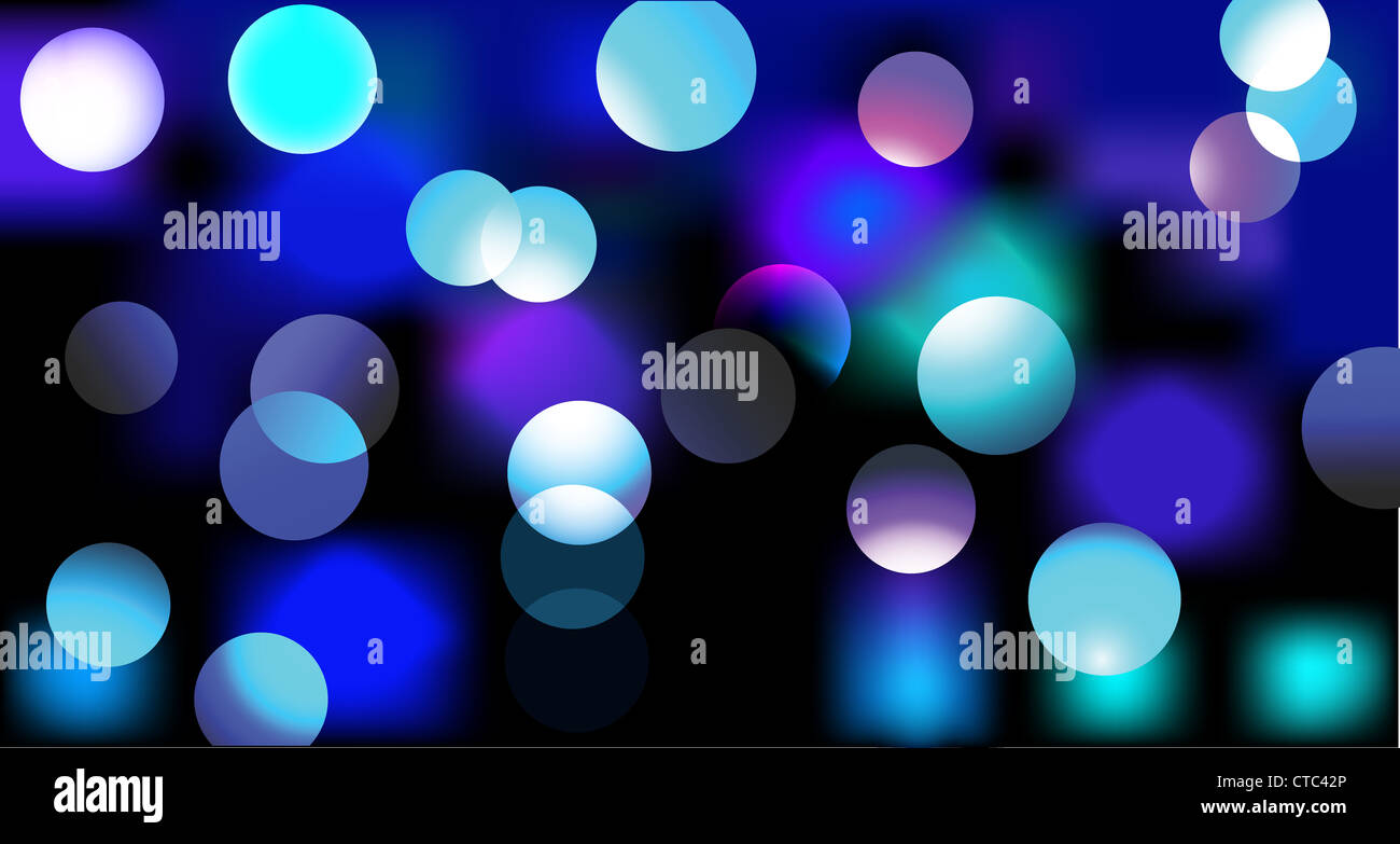 Vector illustration of disco lights dots pattern on black background ...