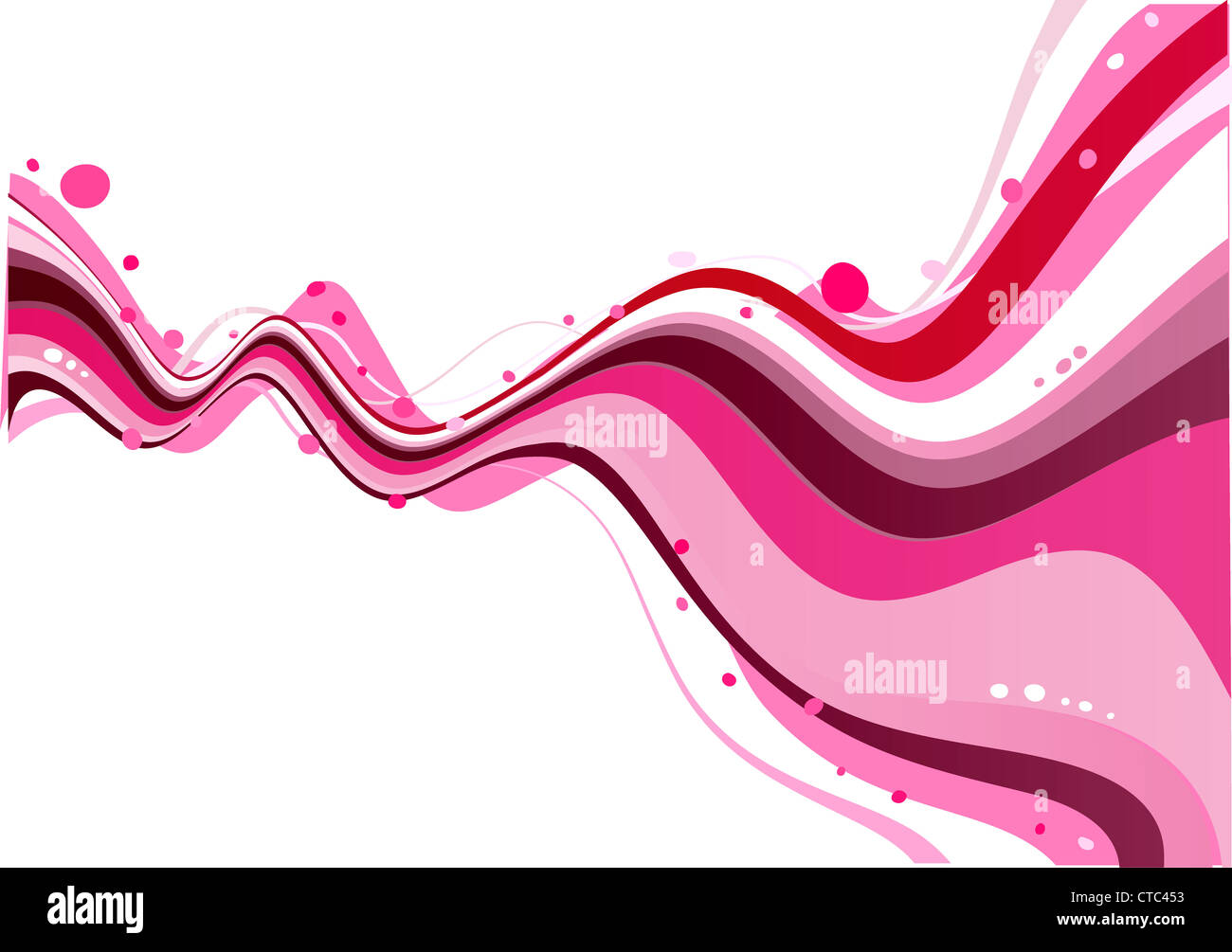 Vector illustration of style wave pink abstract Background Stock Photo ...