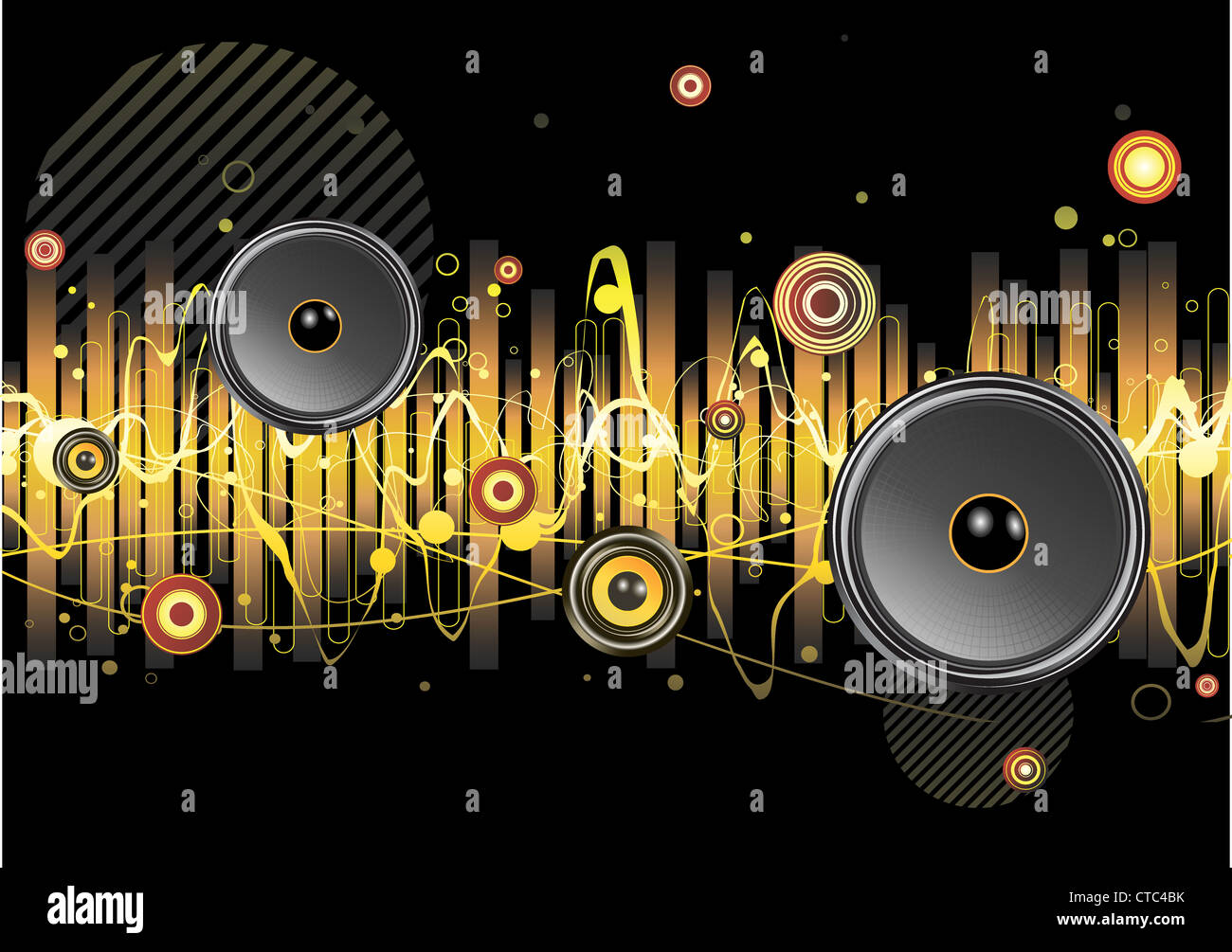 Vector illustration of shiny abstract party design with urban music ...