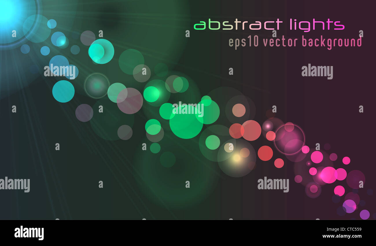 vector background with abstract lights Stock Photo - Alamy