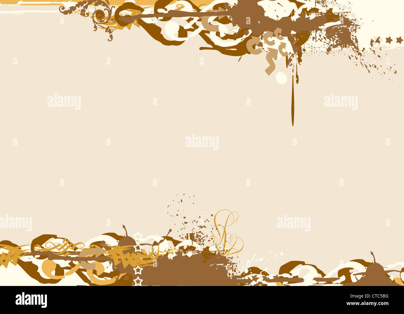 Grunge border. Grunged retro-funk urban background Stock Photo - Alamy