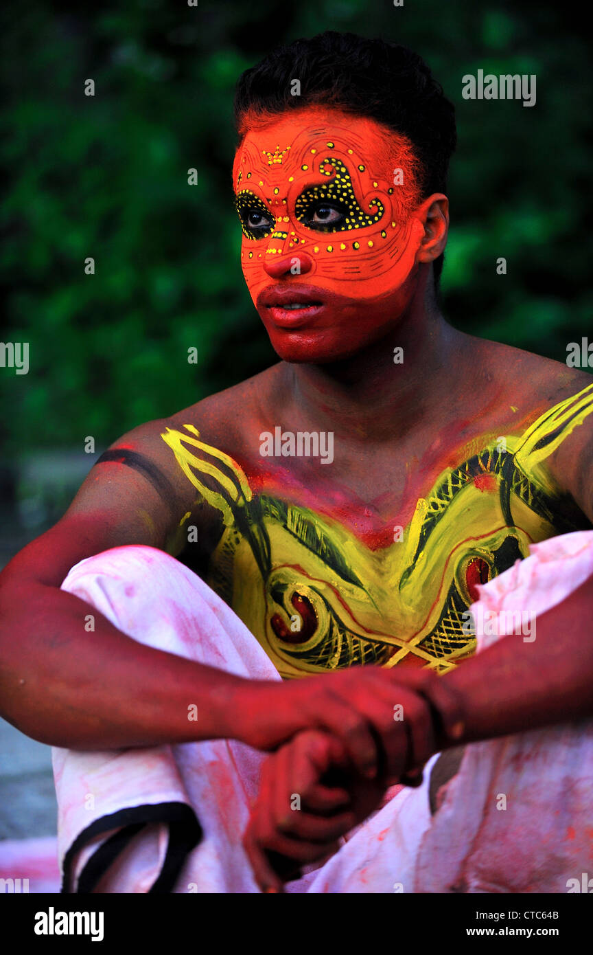 Dance of the Gods Theyyam Performers a Ritual from Kerala make-up ...