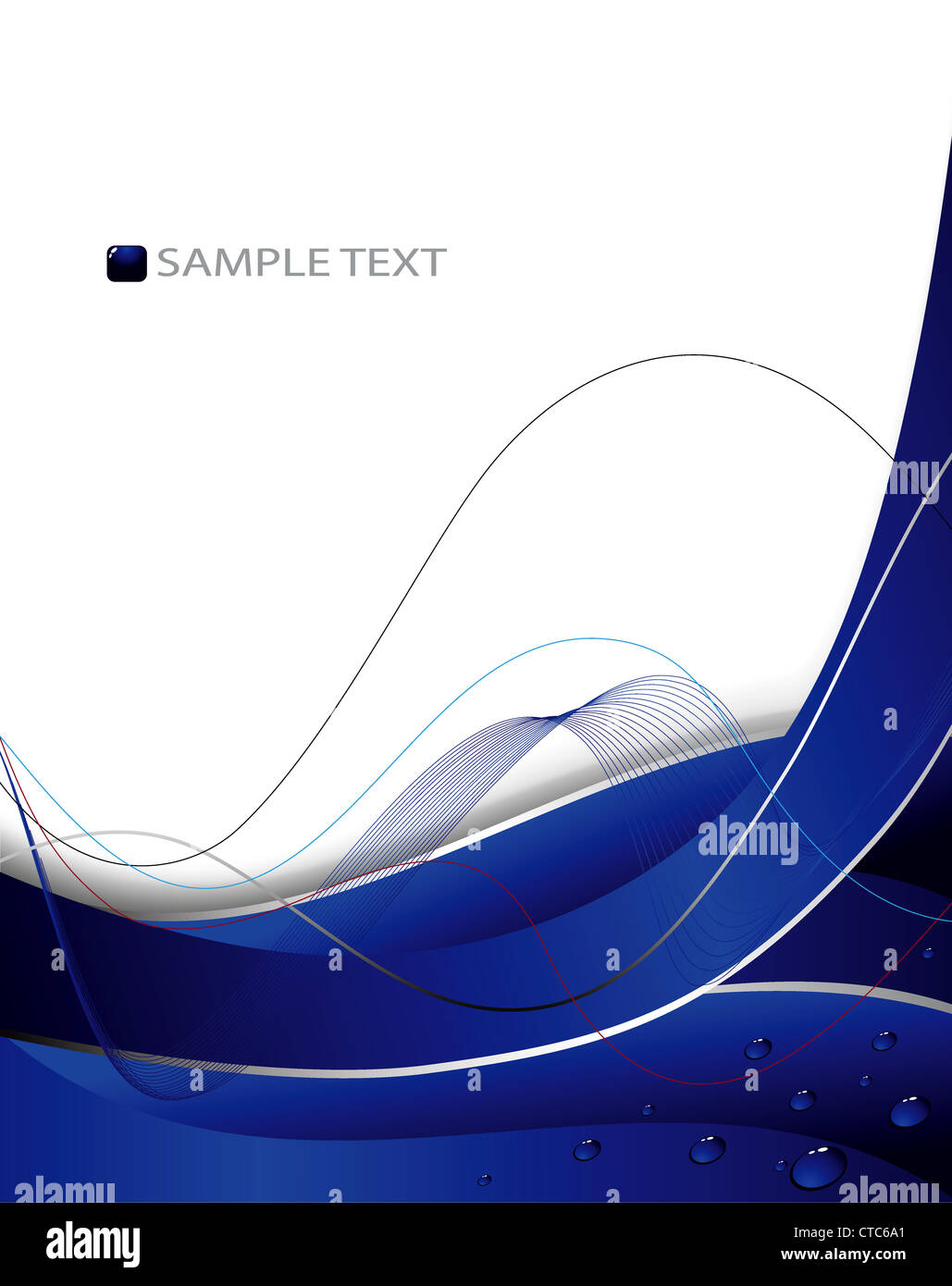 vector abstract background with waves Stock Photo - Alamy