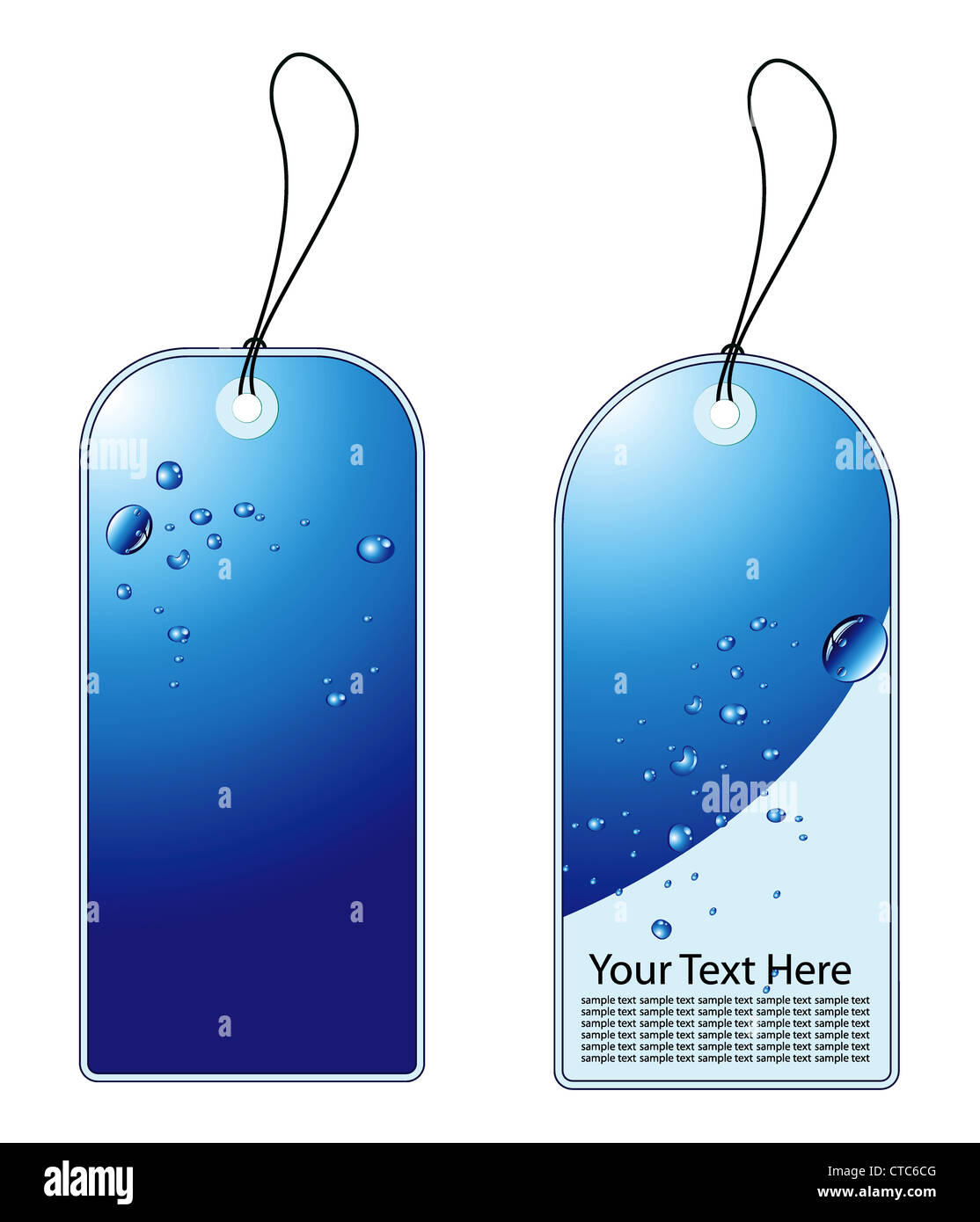 vector blue shopping tags set Stock Photo - Alamy