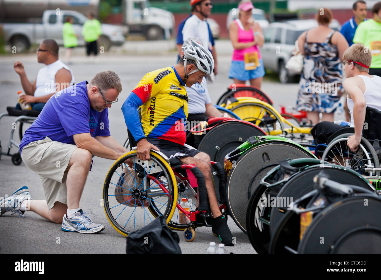 Wheelchair division, annual Boilermaker 15K Road race, largest in USA ...