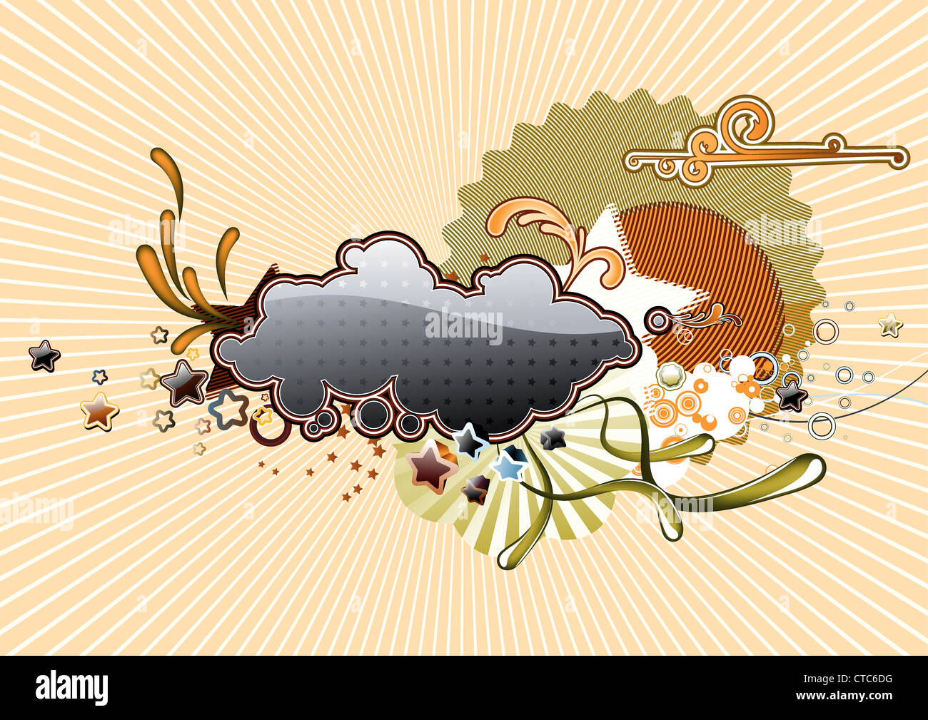 Vector illustration of Retro Candy background Stock Photo - Alamy