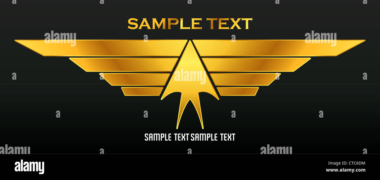 Wings emblem hi-res stock photography and images - Alamy