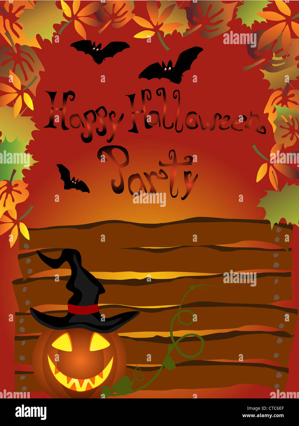 Halloween tree drawing hi-res stock photography and images - Alamy