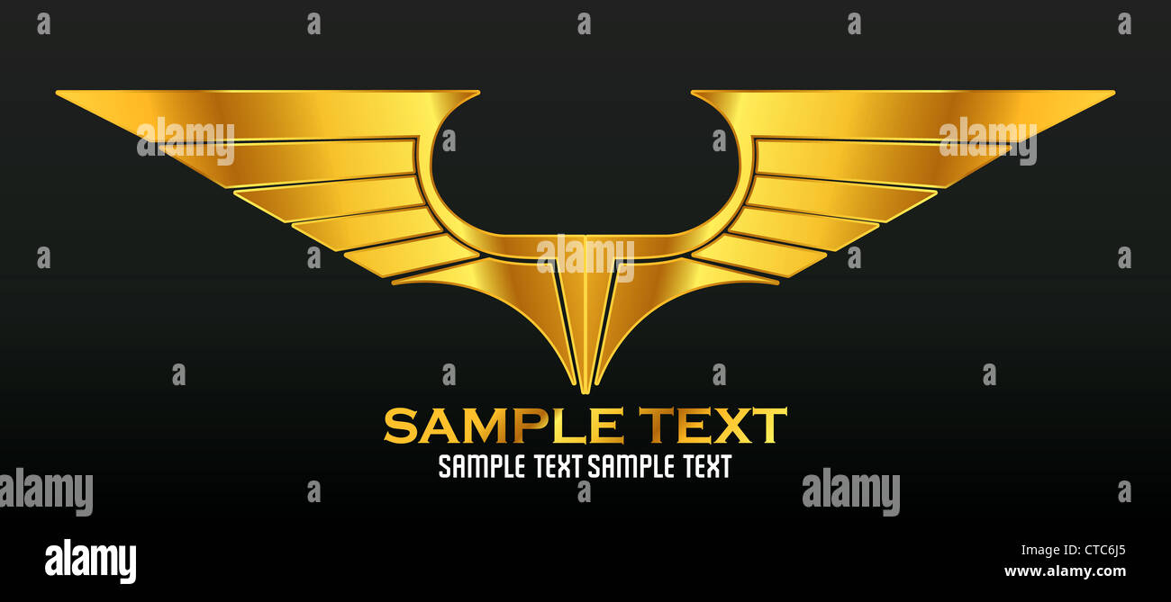 Wings emblem hi-res stock photography and images - Alamy