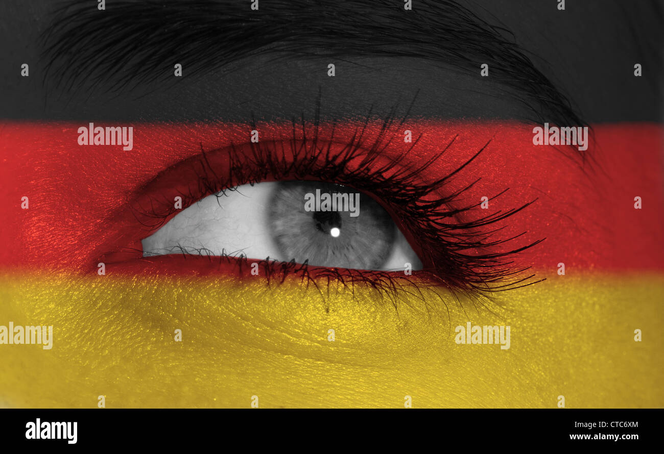 eye with flag Stock Photo - Alamy
