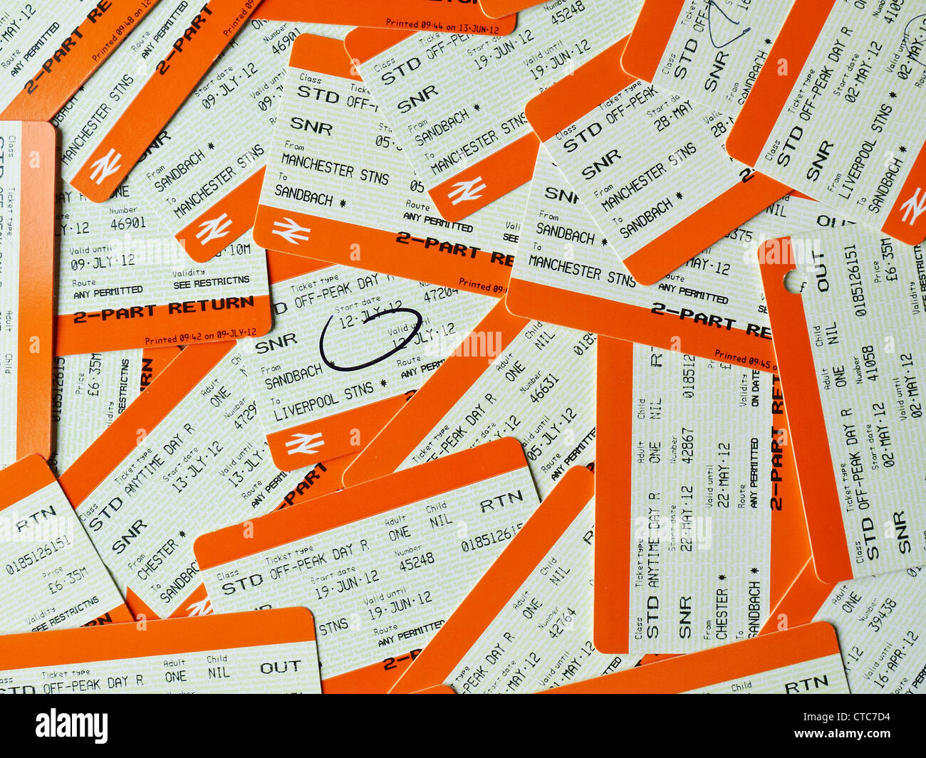 Traintickets hi-res stock photography and images - Alamy