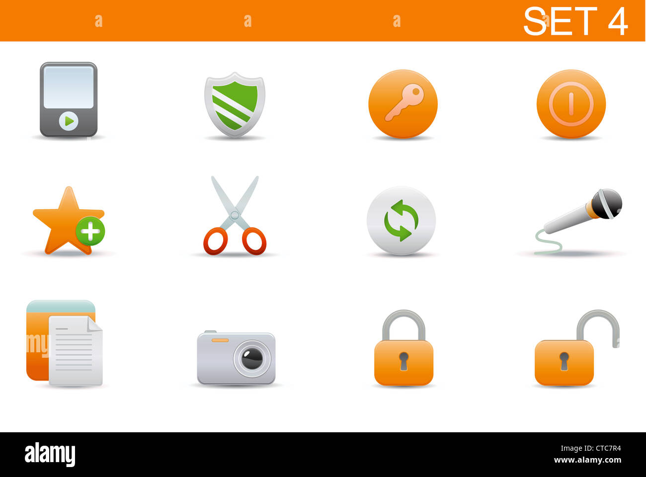 Vector illustration set of elegant simple icons for common computer ...