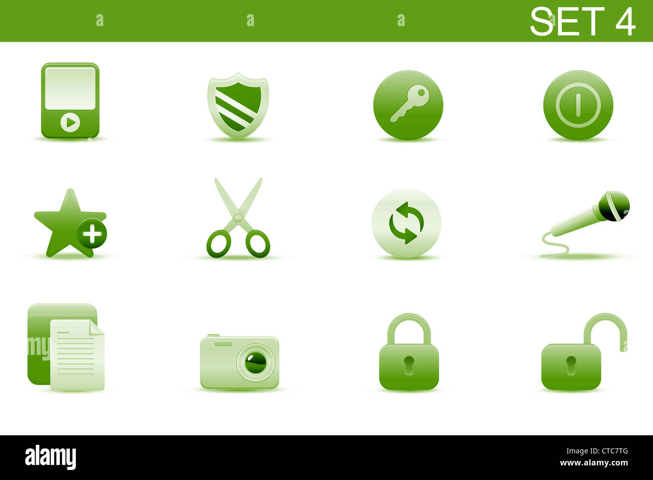 Vector illustration set of elegant simple icons for common computer ...