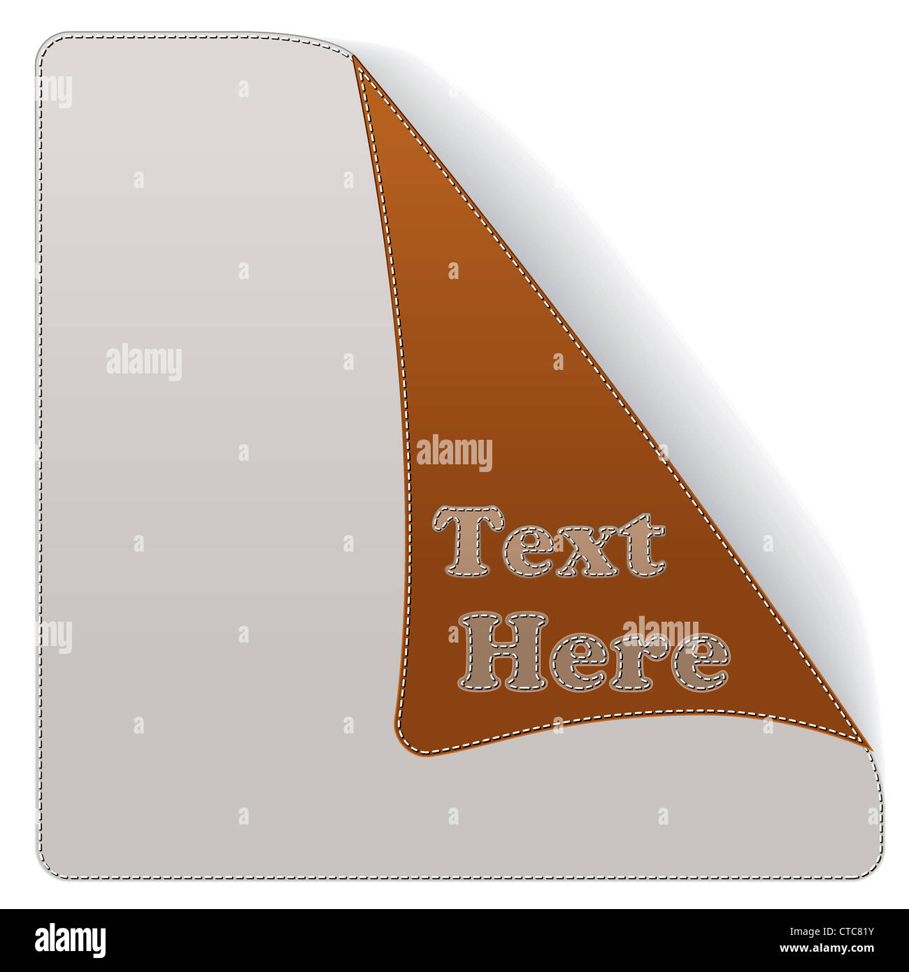 stitch corner vector illustration Stock Photo - Alamy
