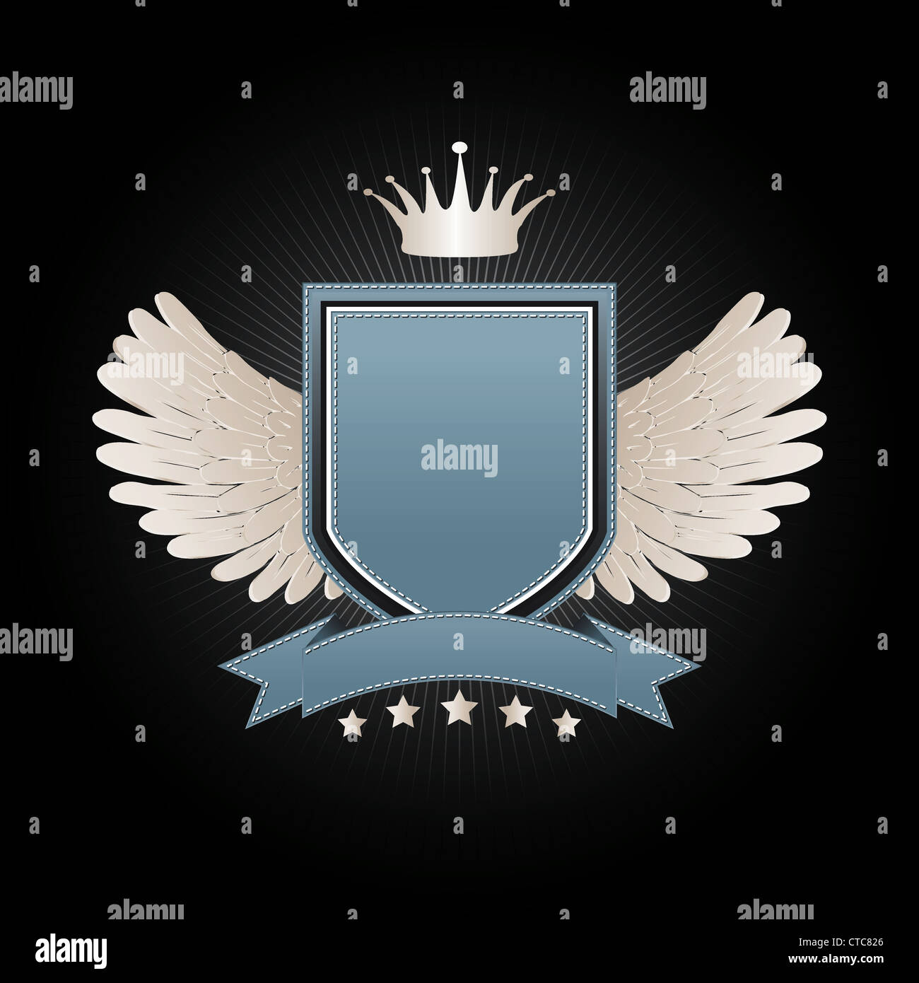 stitch vintage label vector illustration Stock Photo - Alamy