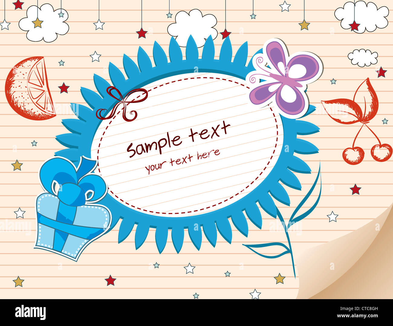 abstract frame vector illustration Stock Photo - Alamy